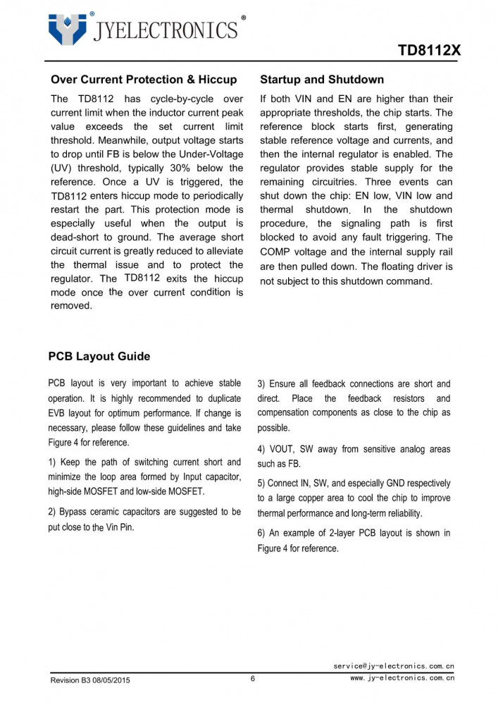 TD8112X datasheet page 6