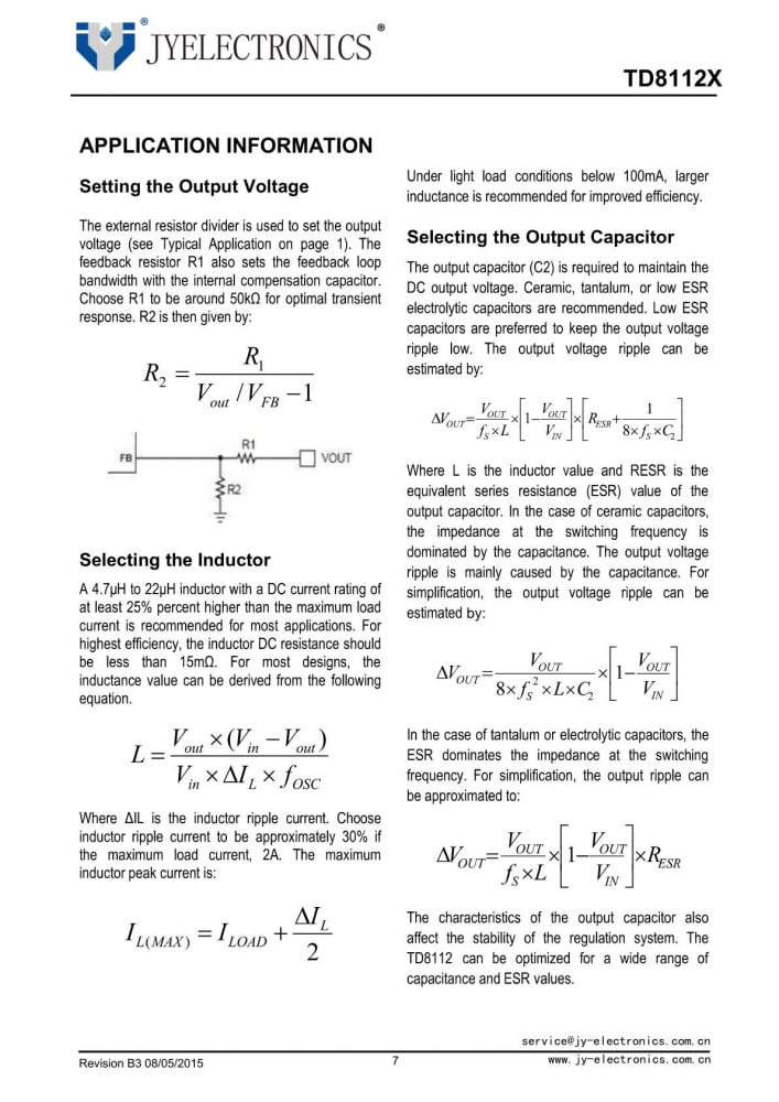 TD8112X datasheet page 7
