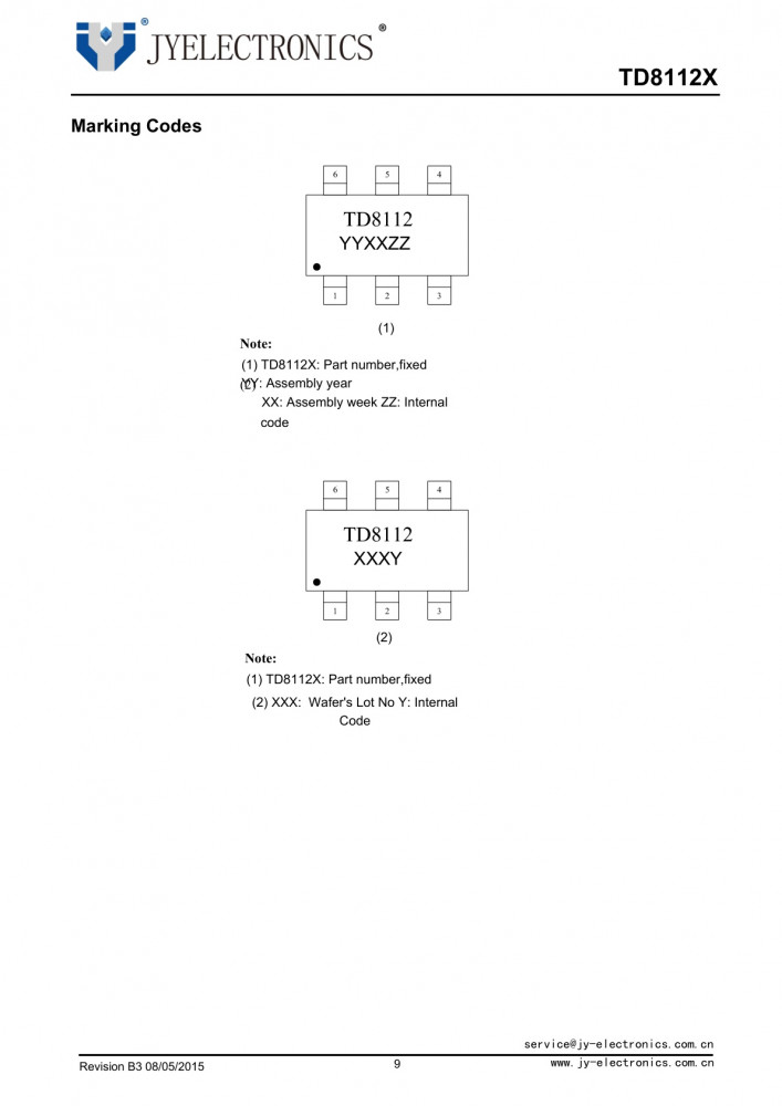 TD8112X datasheet page 9