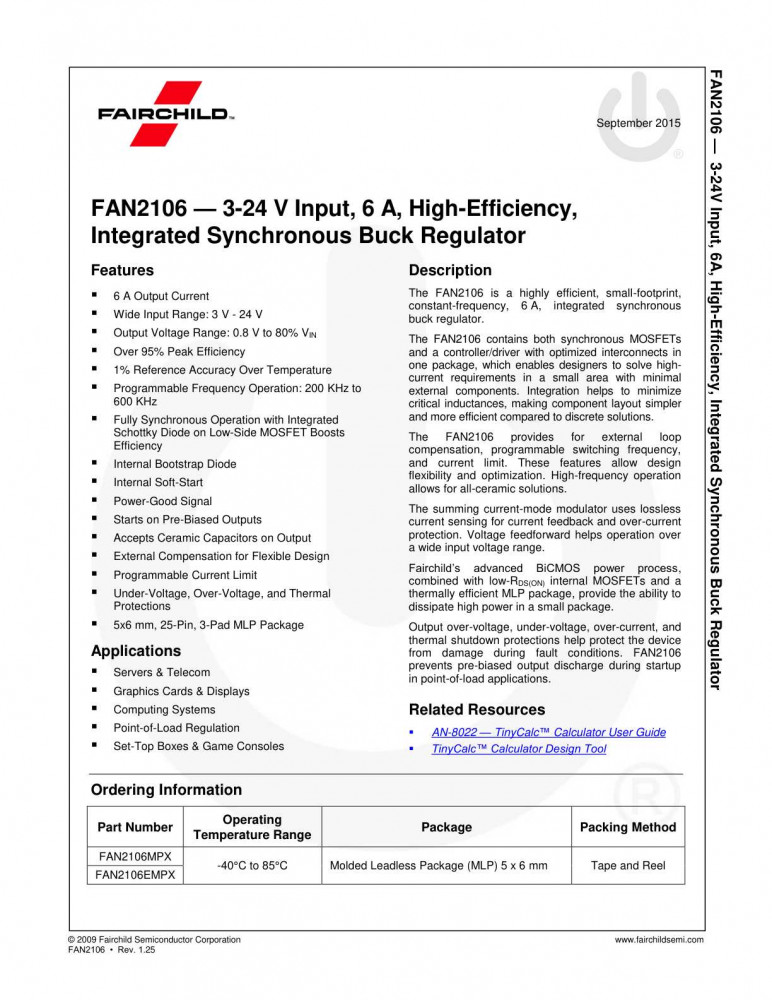 FAN2106 datasheet page 2