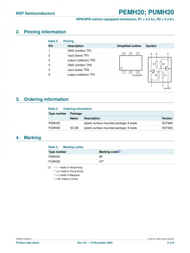 PEMH20 datasheet page 2