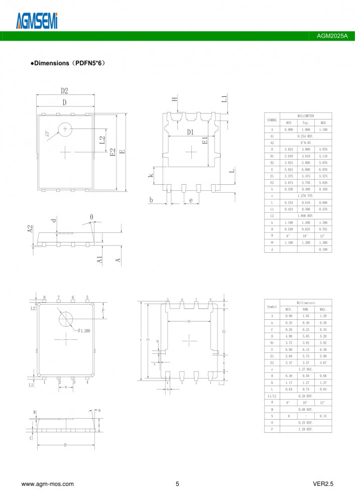 AGM2025A datasheet page 5
