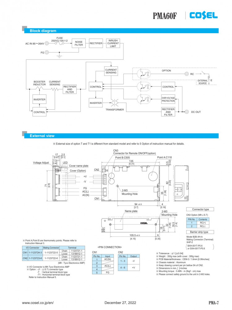 PMA series datasheet page 7