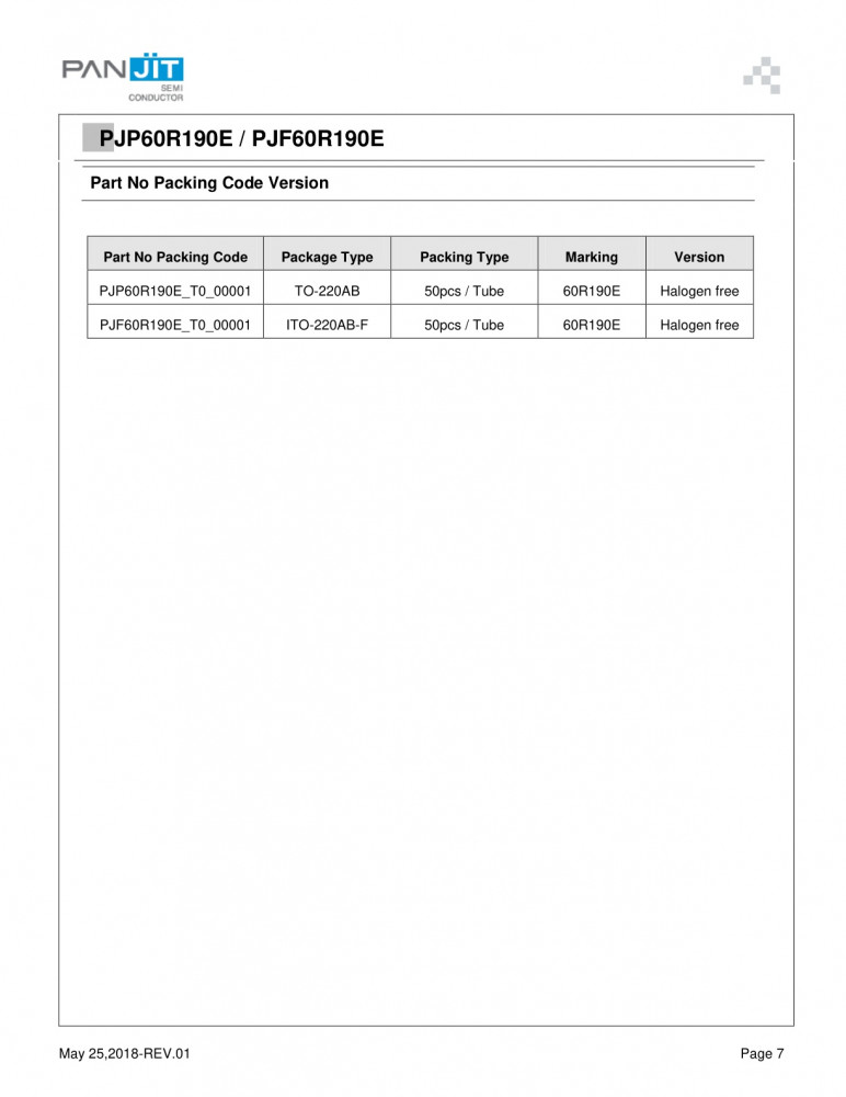 PANJIT datasheet page 7
