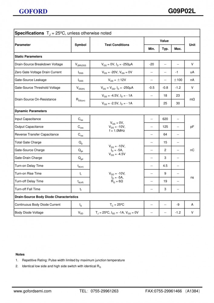 G09P02L datasheet page 2