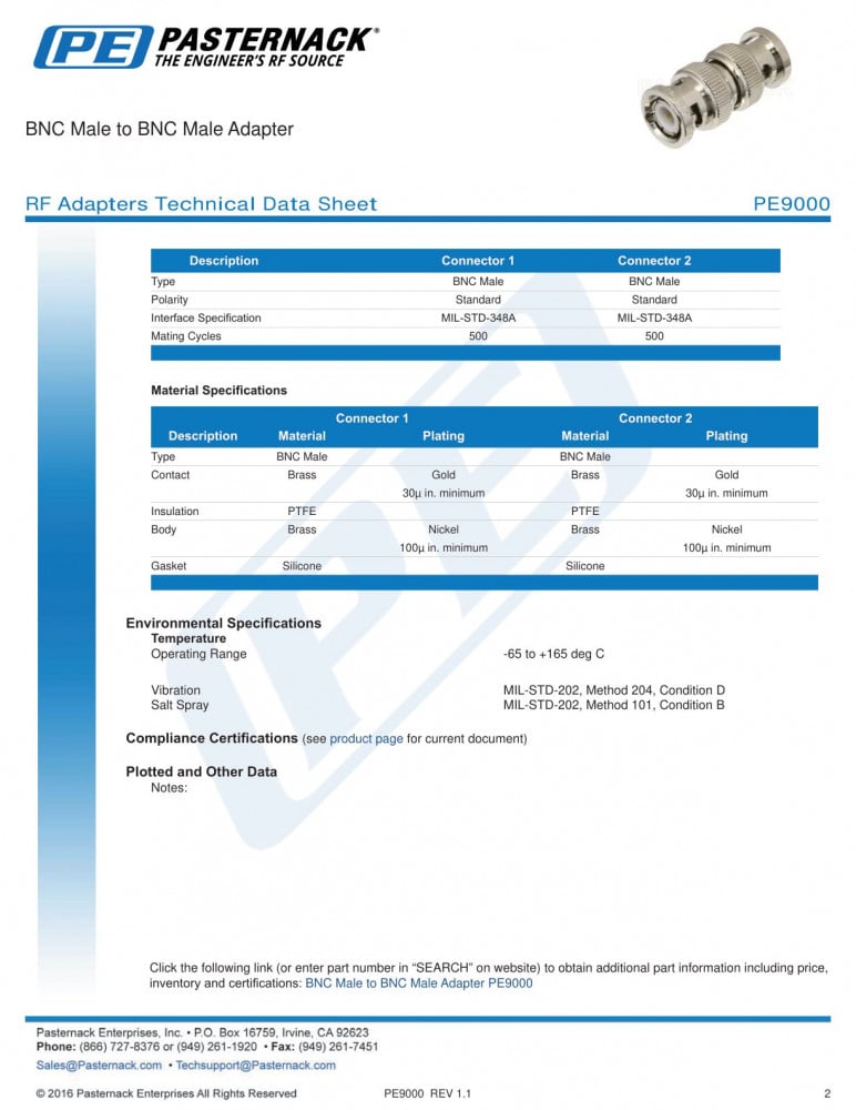 PE9000 technical document page 2