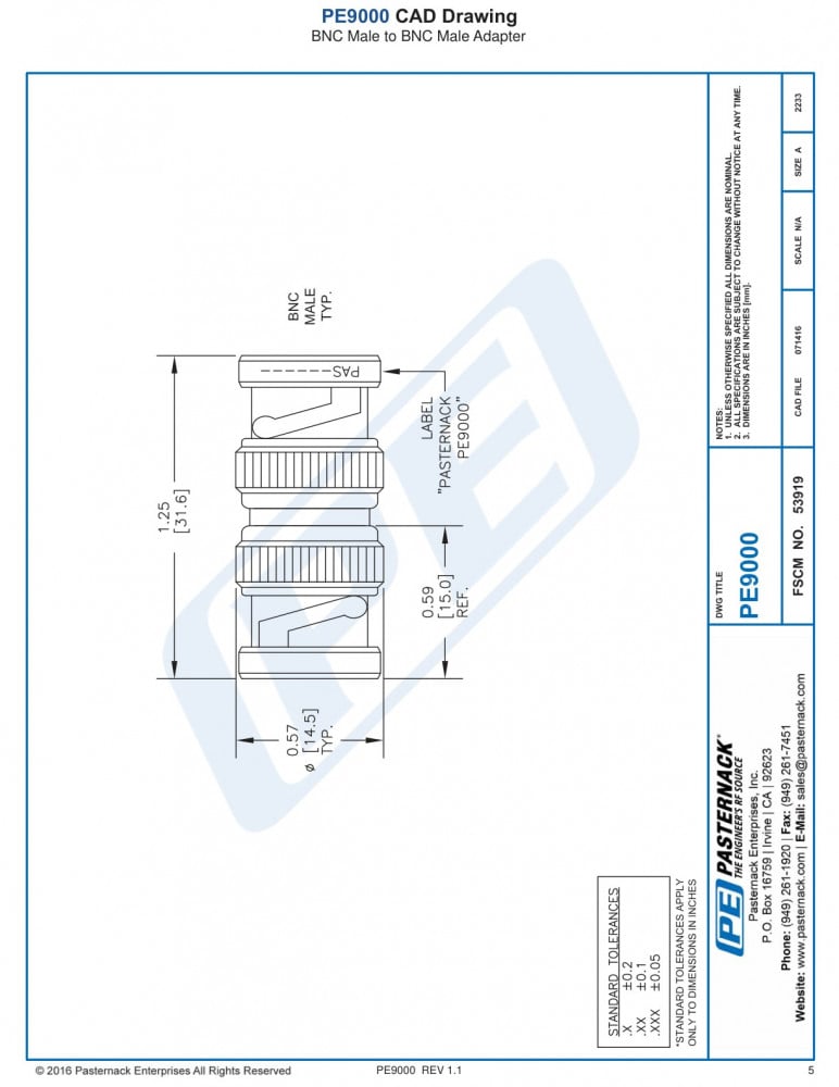 PE9000 technical document page 5