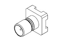 SMA Jack, Straight, Bulkhead, Solder Cup Contact, Nut and Lockwasher Included, Brass Body, Gold, (Au) Plated, One Piece Per Bag, 50 Ohms