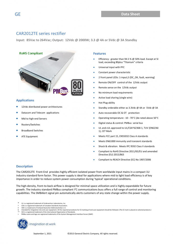 CAR2012TE technical document page 1