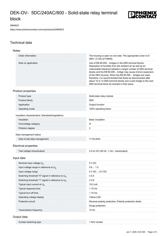 2964623 technical document page 2