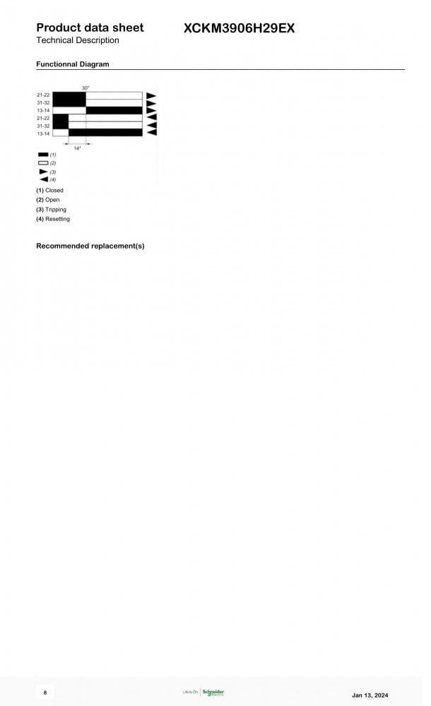 XCKM3906H29EX technical document page 8