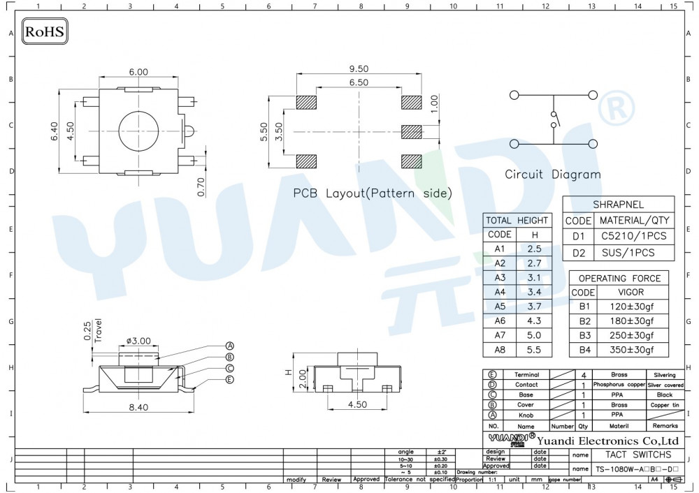 Yuandi TS-1080W-A3B3-D1 technical document
