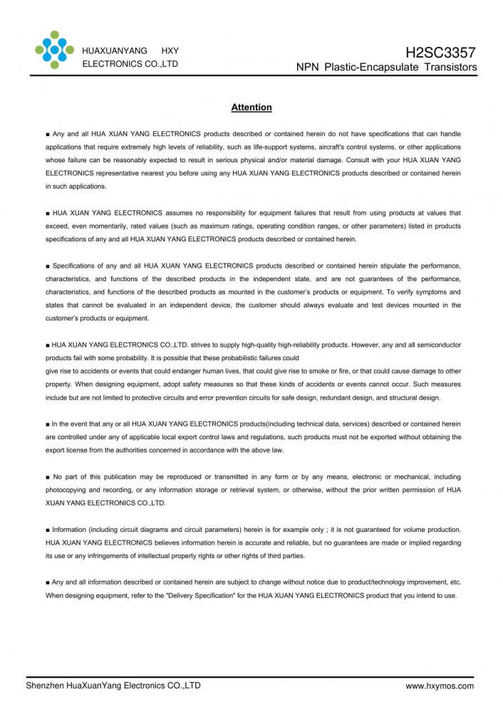 H2SC3357-RE datasheet page 4