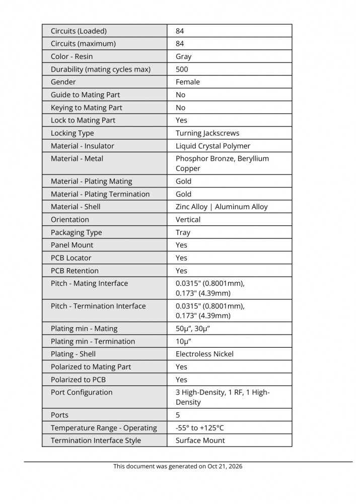 Technical document page 2 for SVR-E1R-J1A-HHHRH