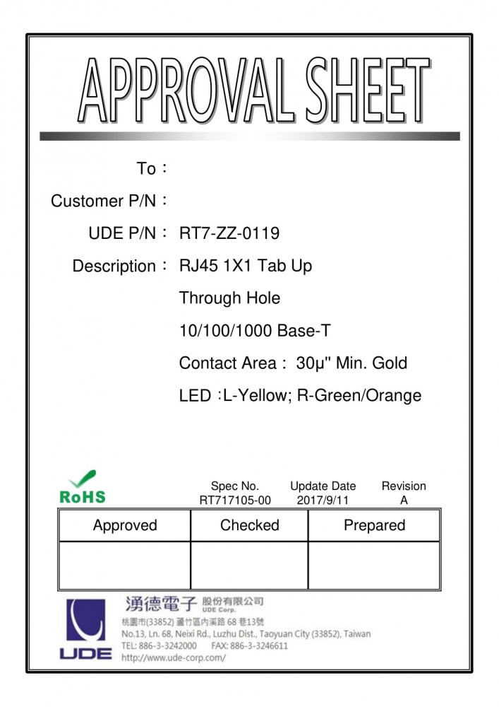 RT7-ZZ-0119 document page 1