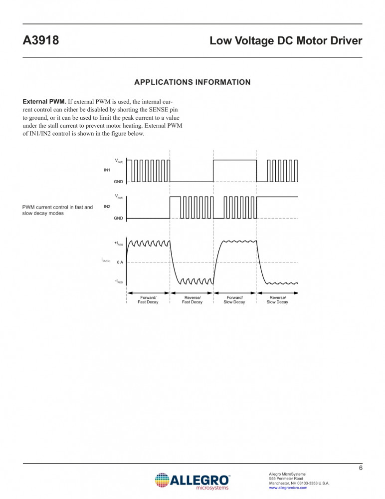 A3918 datasheet page 6