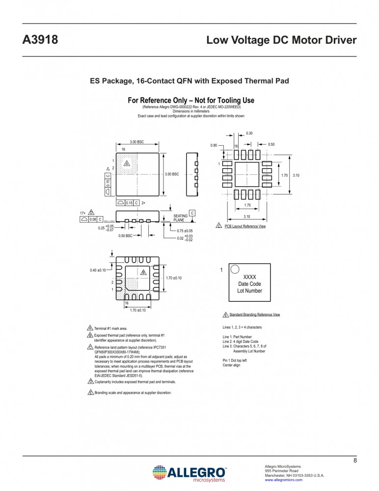 A3918 datasheet page 8