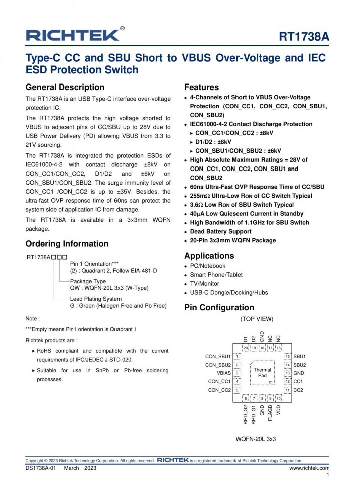 Product document page 1