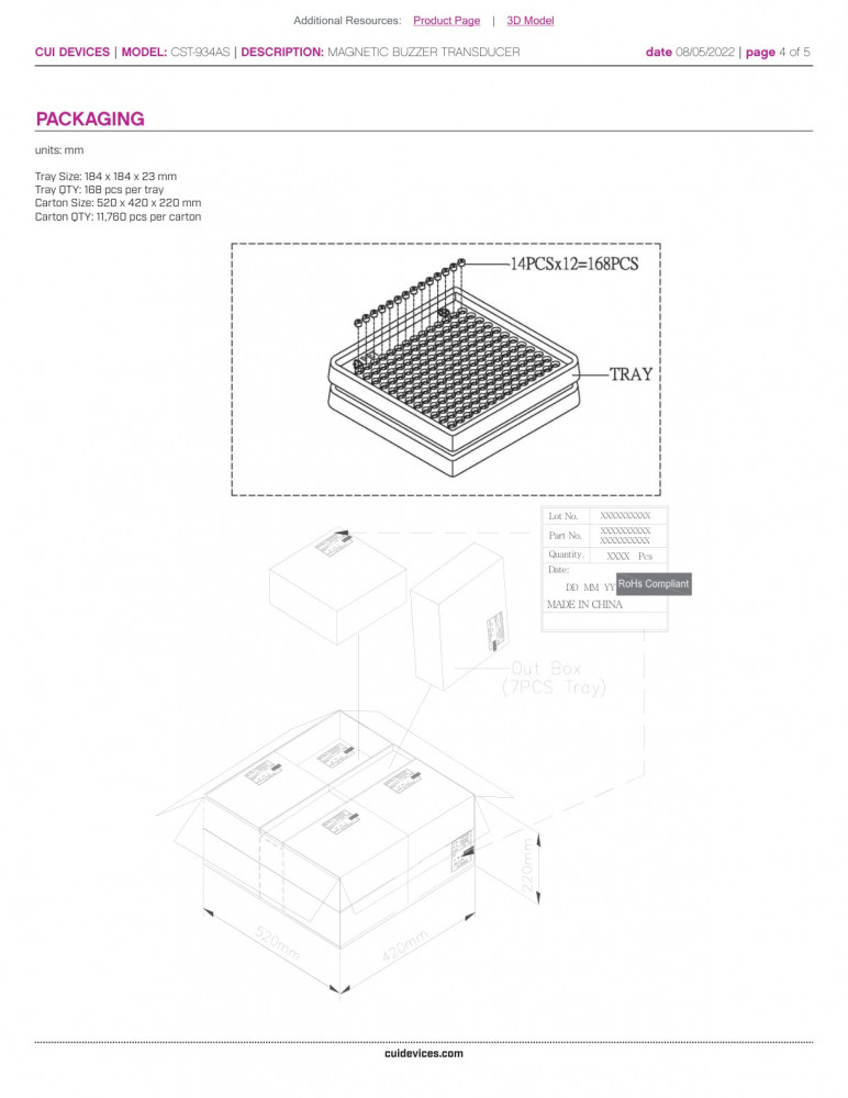 CST-934AS datasheet page 4
