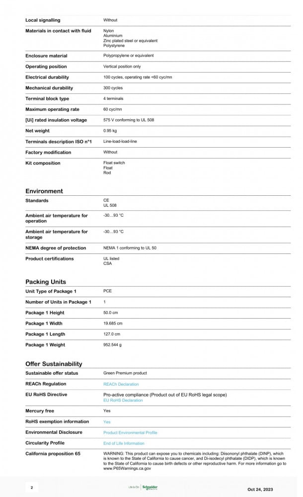 9036FG technical document page 2
