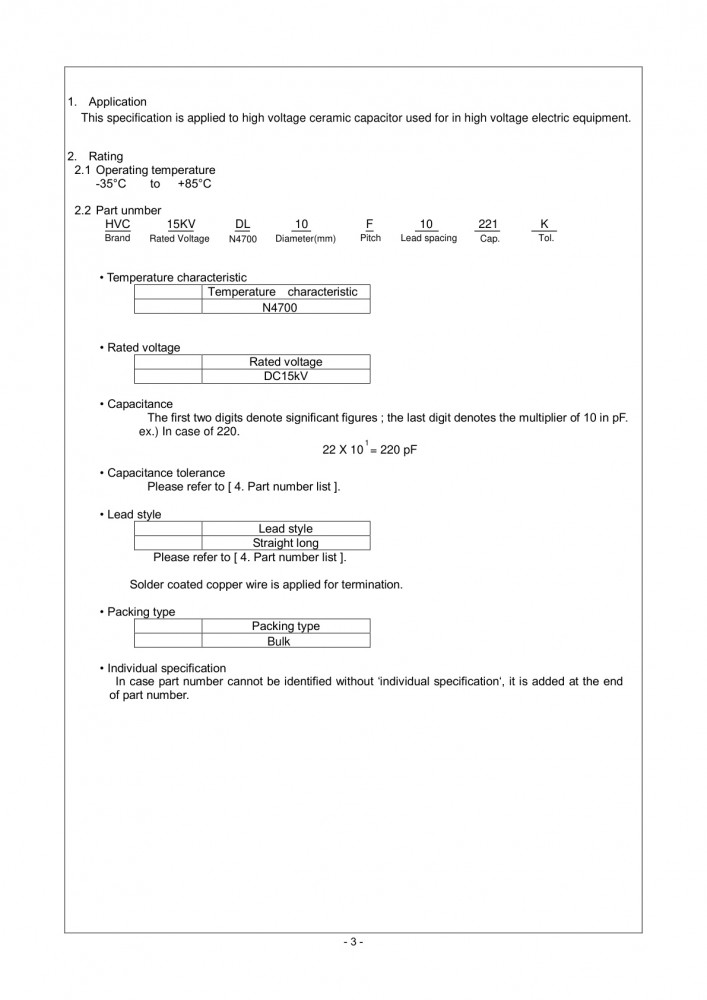 HVC-15KV-DL10-F10-221K datasheet page 4