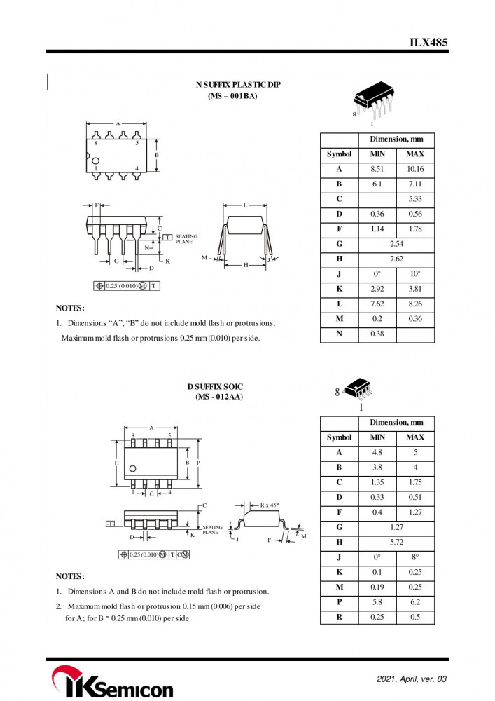 ILX485DT datasheet page 9