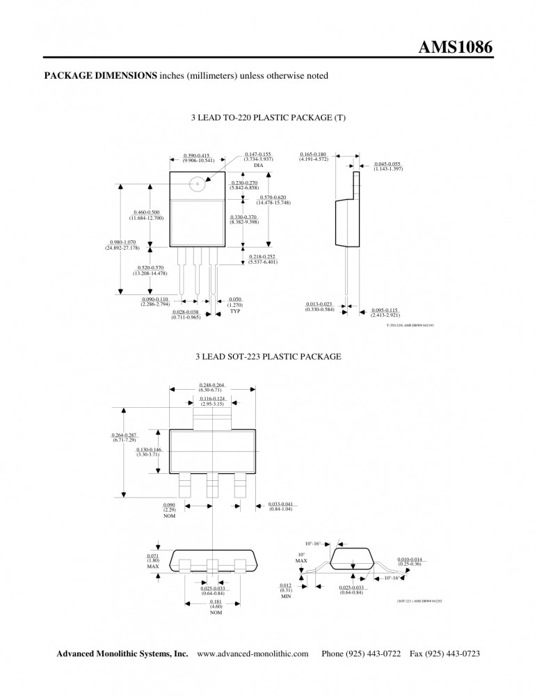 AMS1086 datasheet page 8