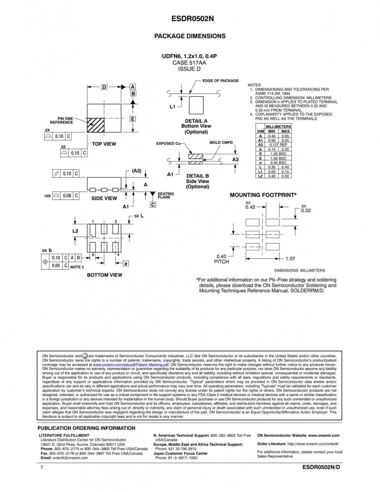 ESDR0502NMUTBG datasheet page 5