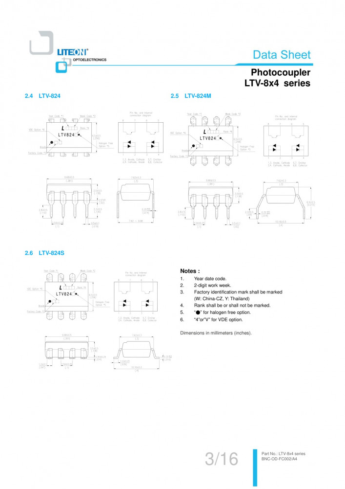 LITEON LTV-844M datasheet page 4