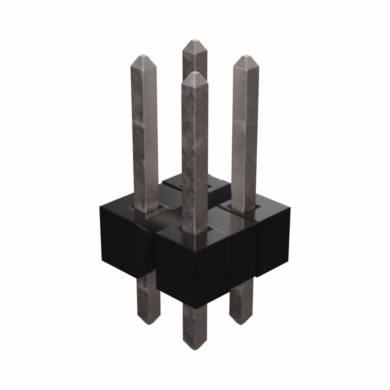 C-Grid Header, 2.54mm Pitch, Through Hole, Dual Row, Vertical, 4 Circuits, 2.54µm Tin (Sn) Plating, Tray Packaging, Lead-Free for sale