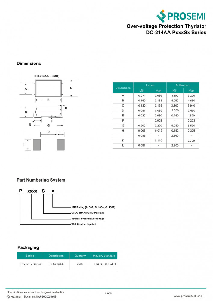 P0640SC datasheet page 4