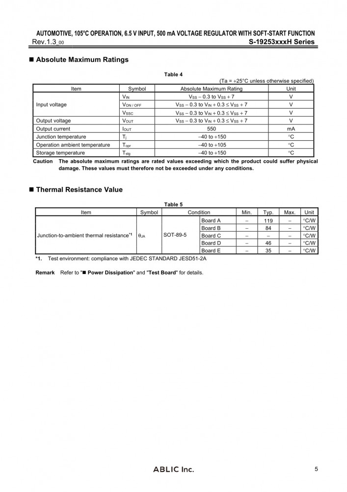 S-19253xxxH datasheet page 5