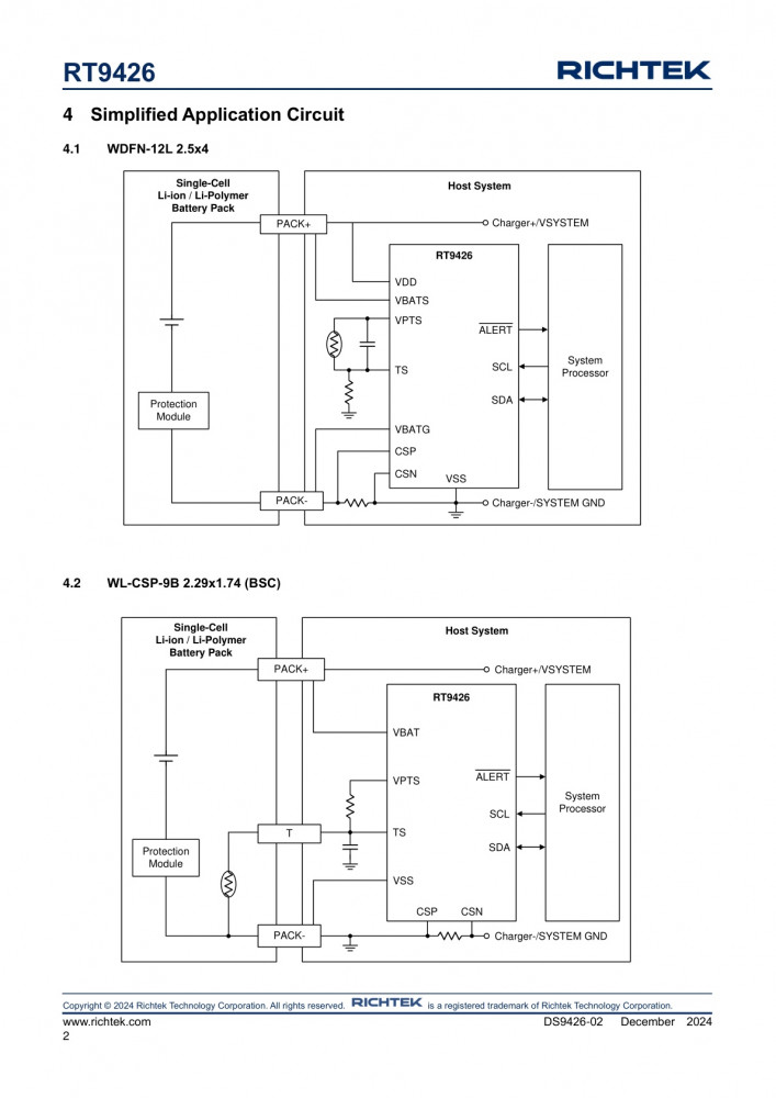 RT9426 datasheet page 2