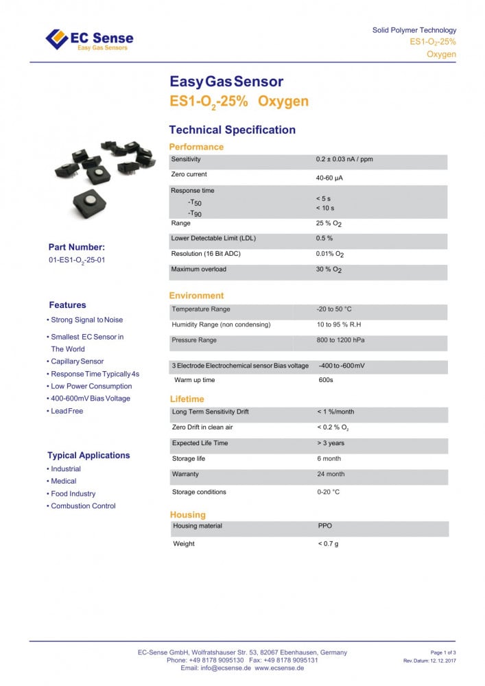 ES1-O2-25-01 technical specification page