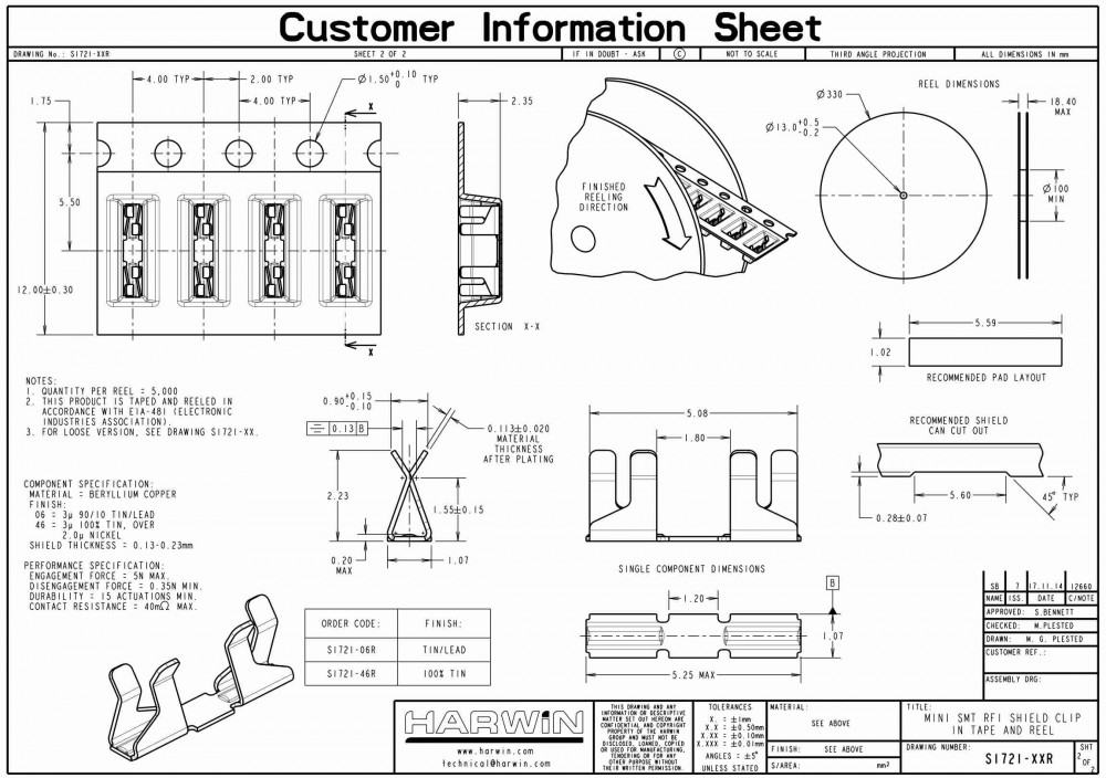 S1721-46R-Harwin technical document preview