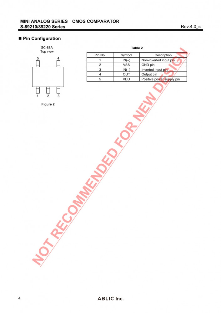 S-89210/89220 datasheet page 4