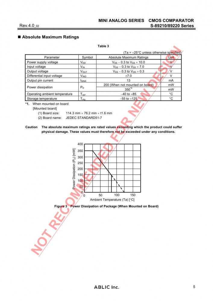 S-89210/89220 datasheet page 5