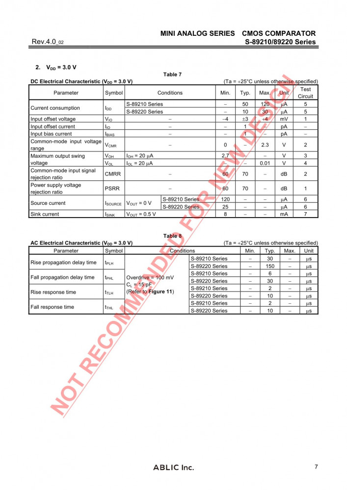 S-89210/89220 datasheet page 7