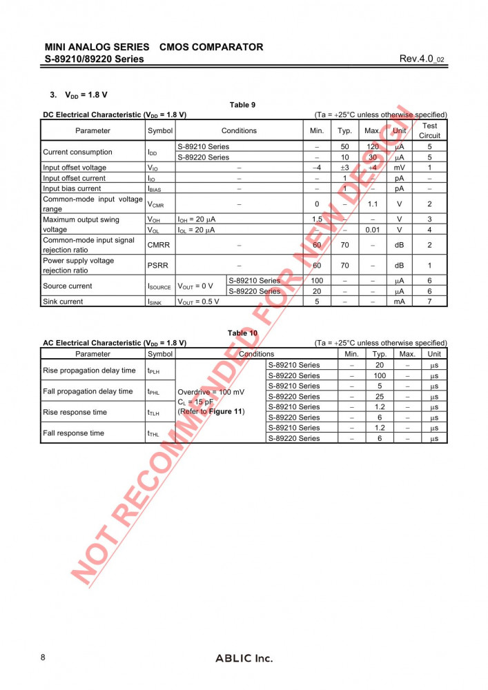 S-89210/89220 datasheet page 8