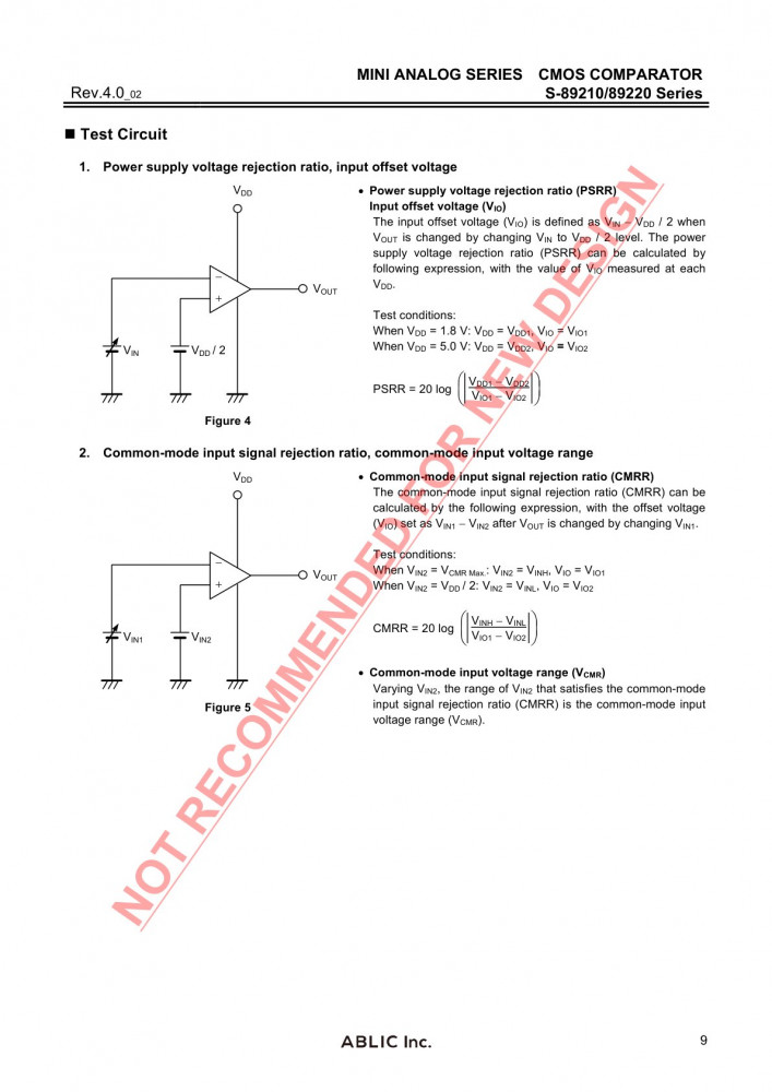 S-89210/89220 datasheet page 9