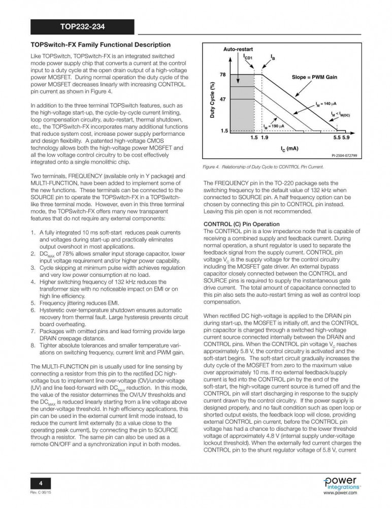 TOPSwitch-FX technical document page 4