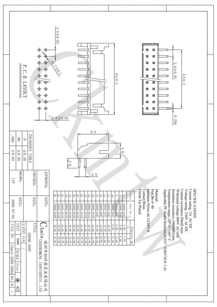 Ckmtw W-2008R16P-W000 technical document preview