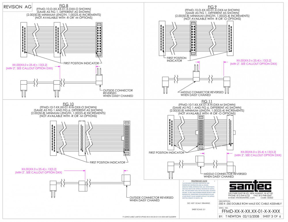 Samtec FFMD drawing page 3