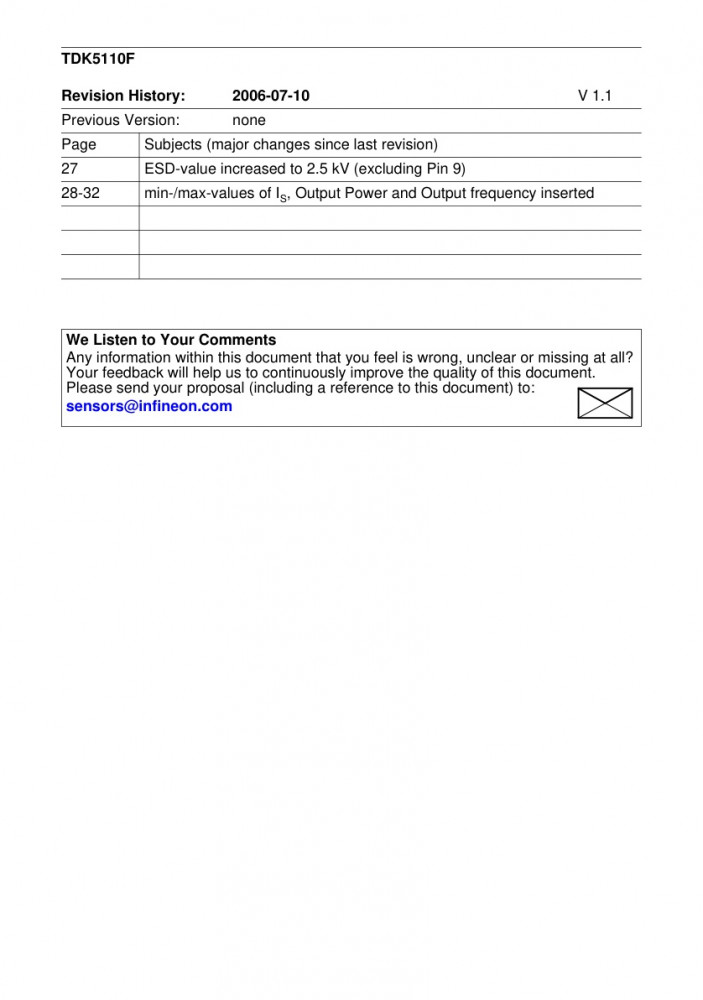 TDK5110F datasheet page 4