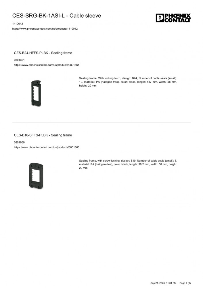 Phoenix Contact 1410042 technical document page 7