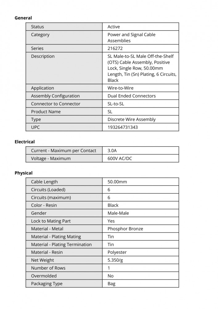 MOLEX 2162721060 product document image, page 2