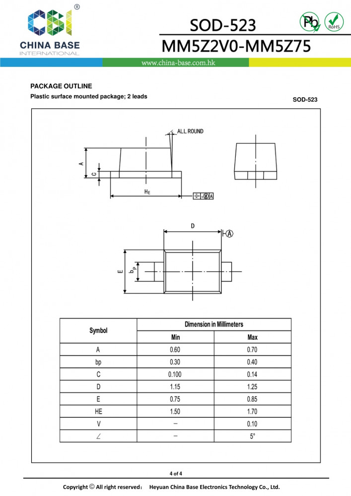 CBI MM5Z3V0 datasheet page 4