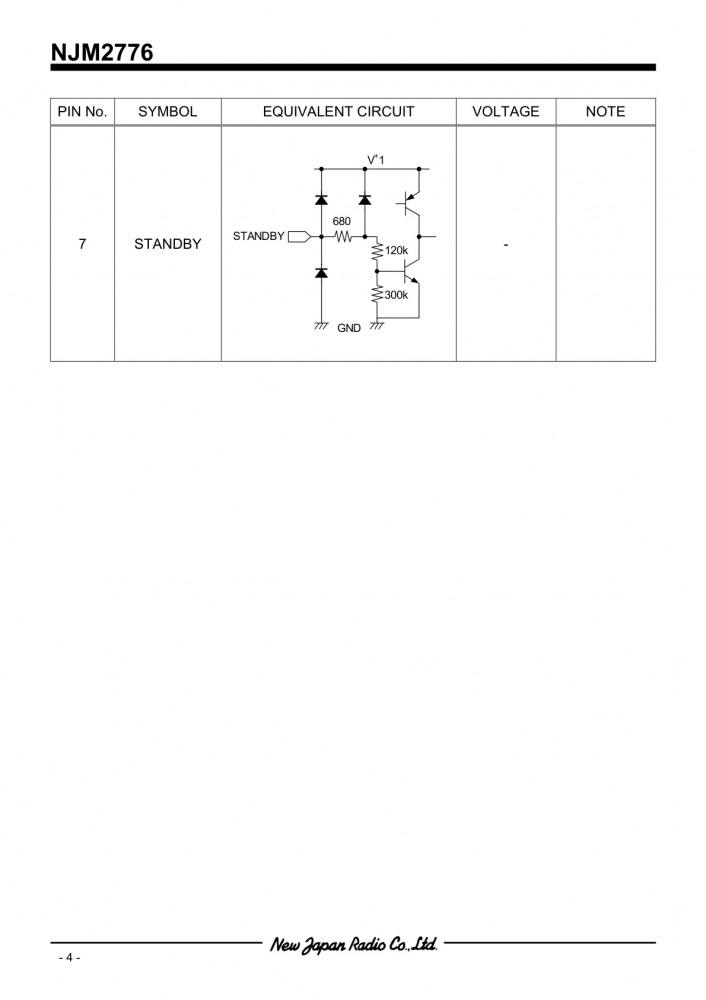 NJM2776 datasheet page 4