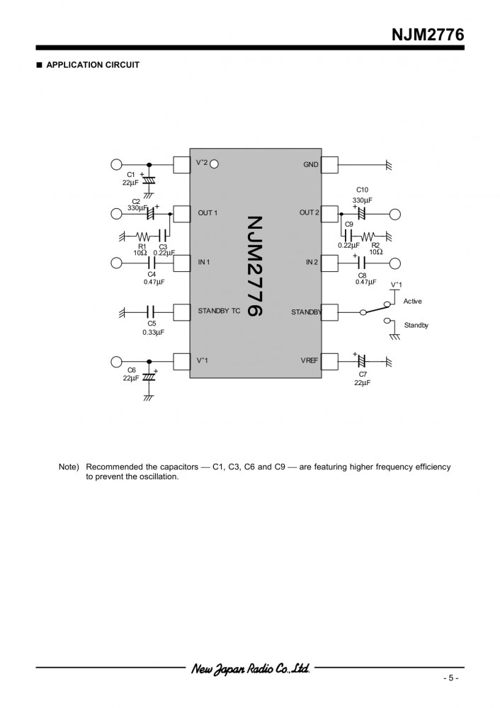 NJM2776 datasheet page 5