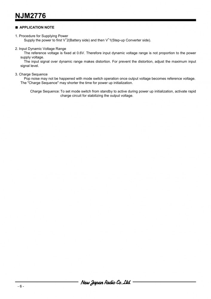 NJM2776 datasheet page 6